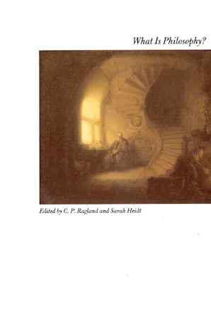 What Is Philosophy? - Yale University Press London